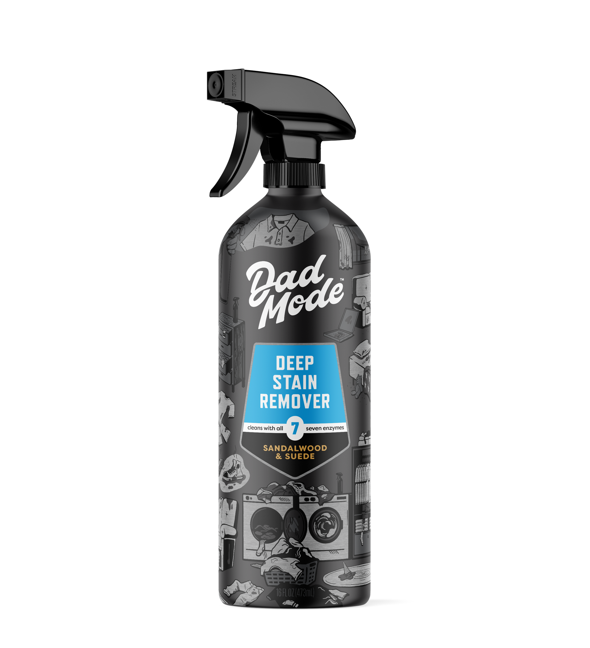 DadMode 7-Enzyme Deep Laundry Stain Remover & Extreme Mess Cleaner